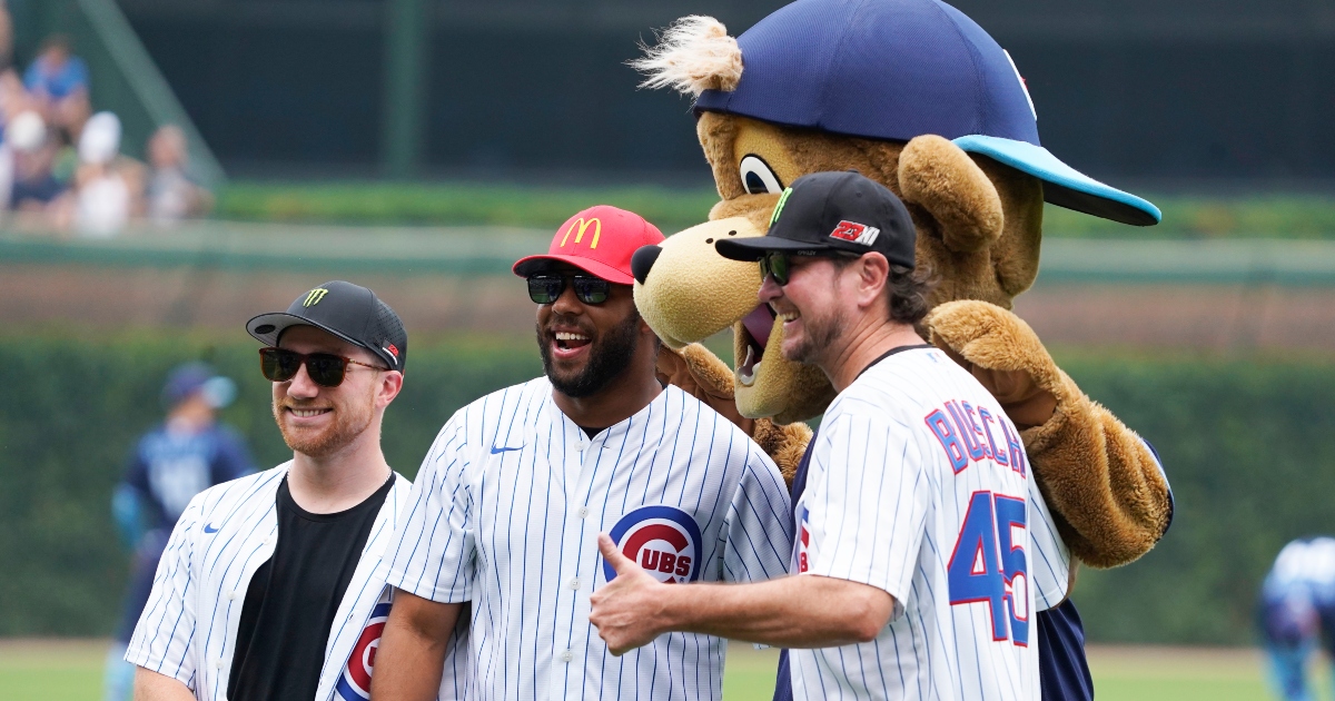 Kurt Busch sings 'Take Me Out to the Ball Game' at Wrigley Field ahead ...