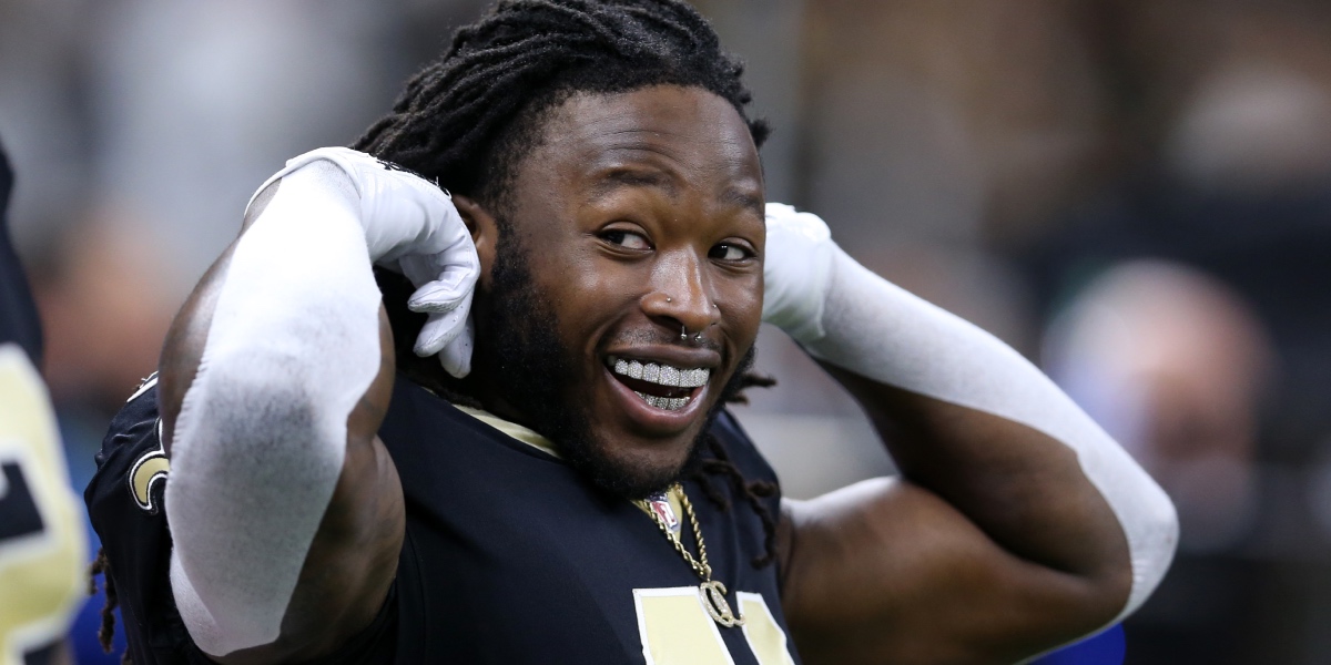 Alvin Kamara lists Bubba Wallace, Denny Hamlin and Joey Logano as his ...