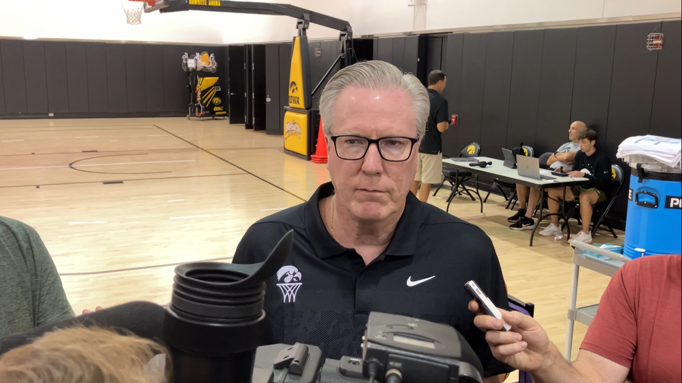 Fran McCaffery meets with the media