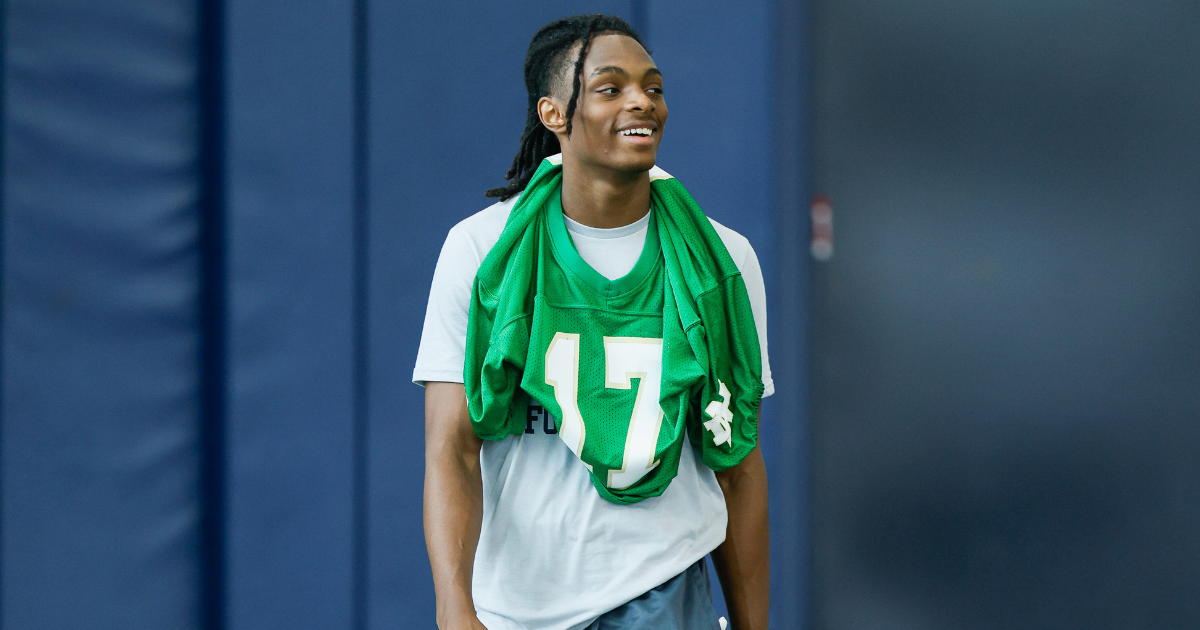 WR Elijah Burress discusses strength of Notre Dame commitment