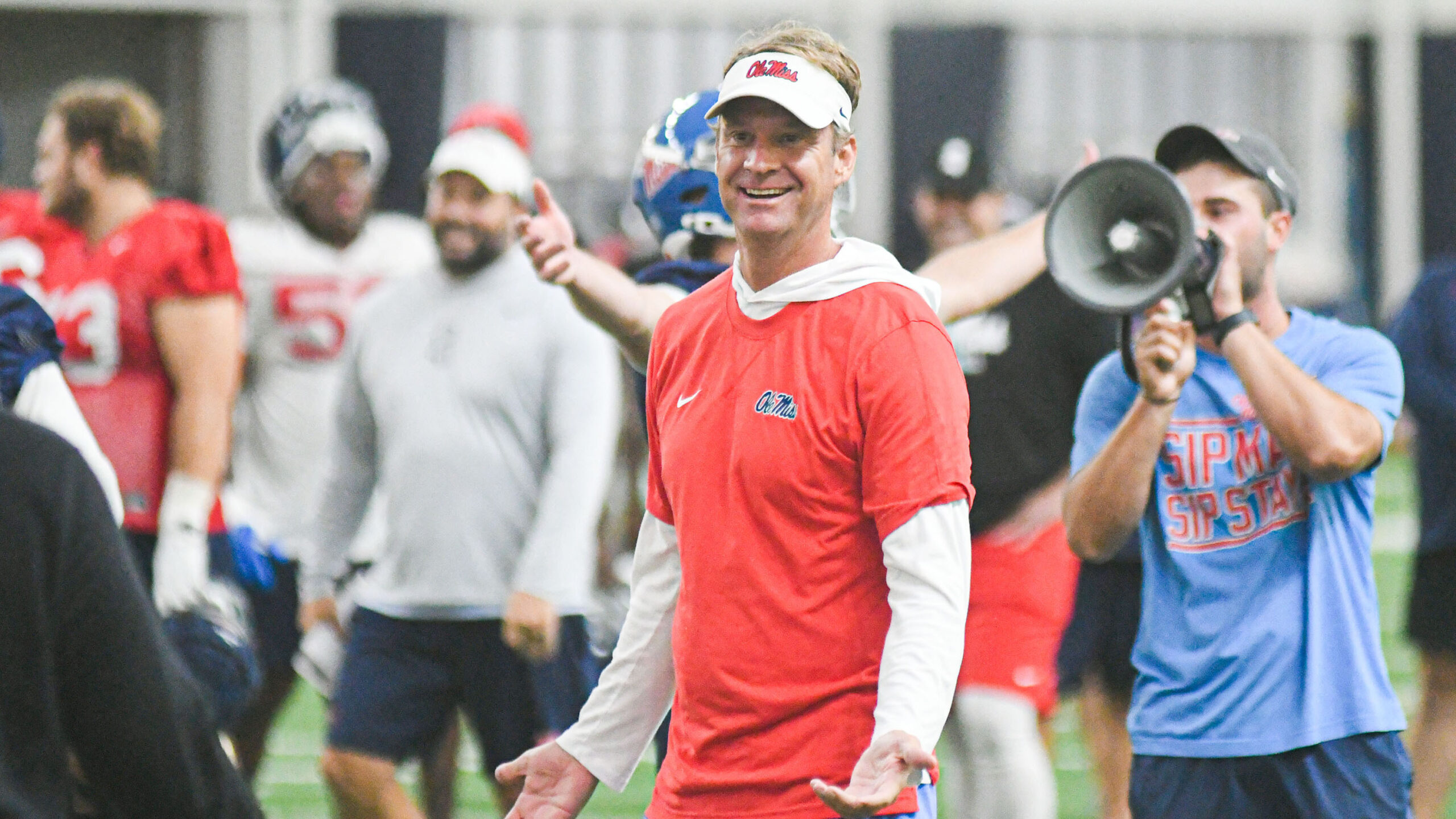 Ole Miss coach Lane Kiffin 'can't predict' starters in key positions