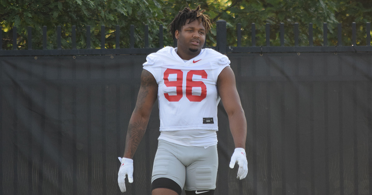 Ohio State: Buckeyes DE Eddrick Houston sheds black stripe