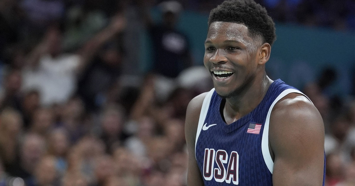 Anthony Edwards throws down monster windmill dunk at Olympics - On3