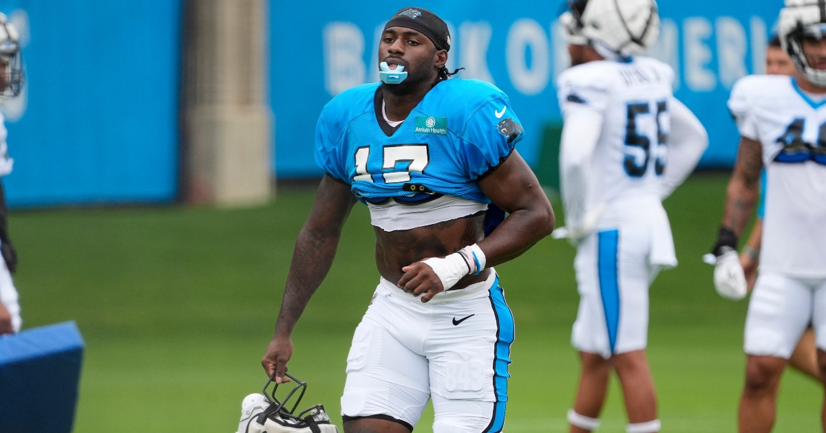 Carolina Panthers rookie WR Xavier Legette leaves practice with lower leg injury