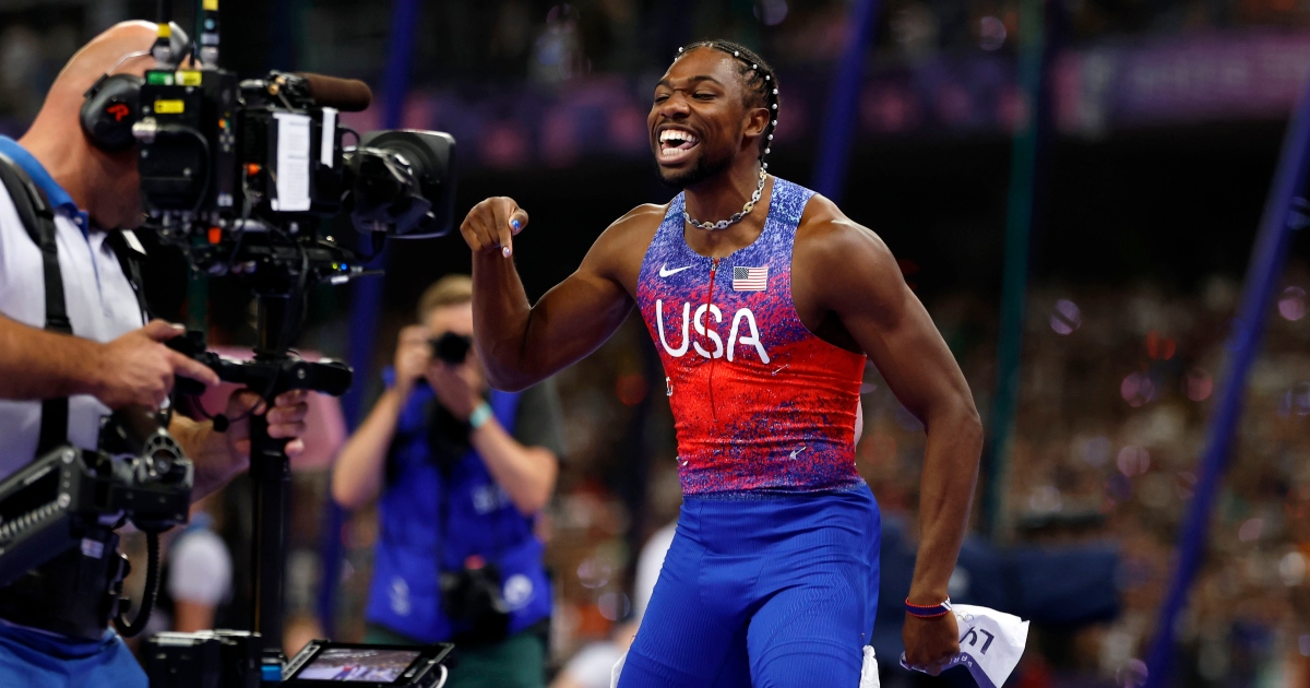Noah Lyles celebrates 100-meter dash win: 'America, I told you I got ...