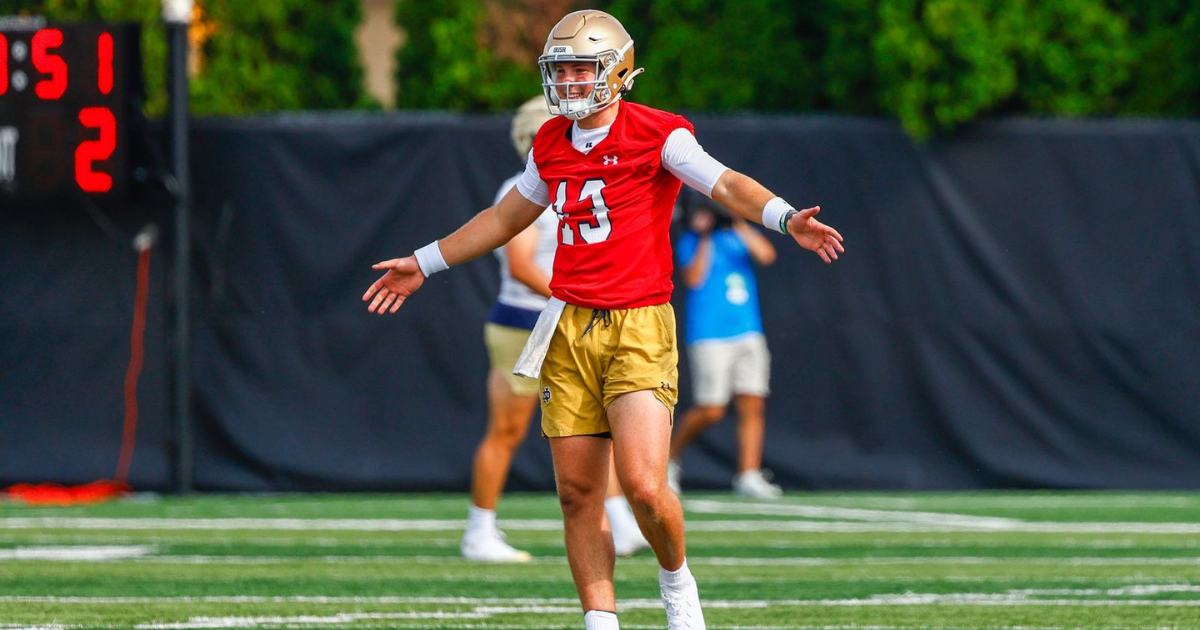 24 days until Notre Dame football: How many TD throws will Riley ...