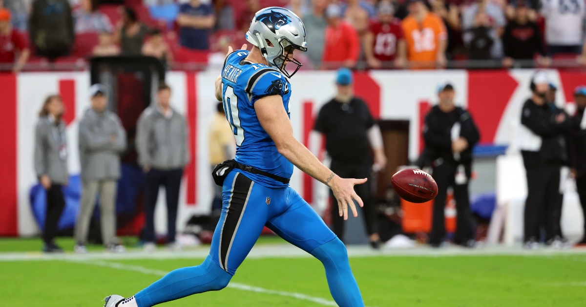 Panthers punter Johnny Hekker hits 'too small' celebration - On3