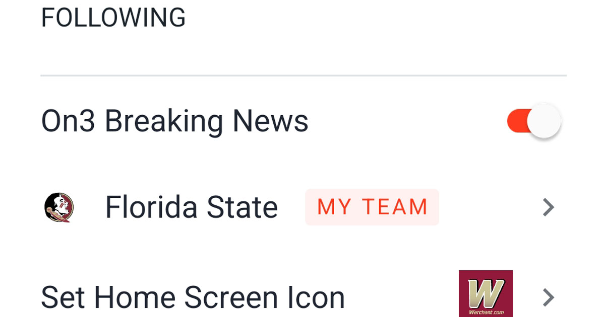Florida State Football coverage made easy with the On3 App!