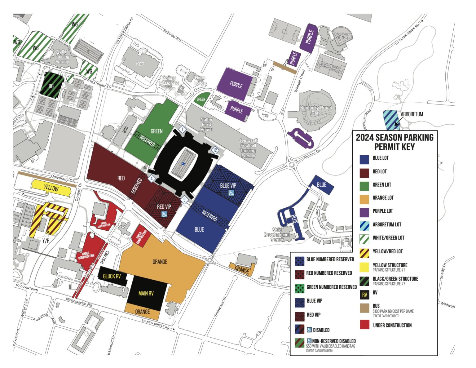 Kroger Field Gameday Changes: Rupp Arena Ice Cream, Parking, LED Light Show