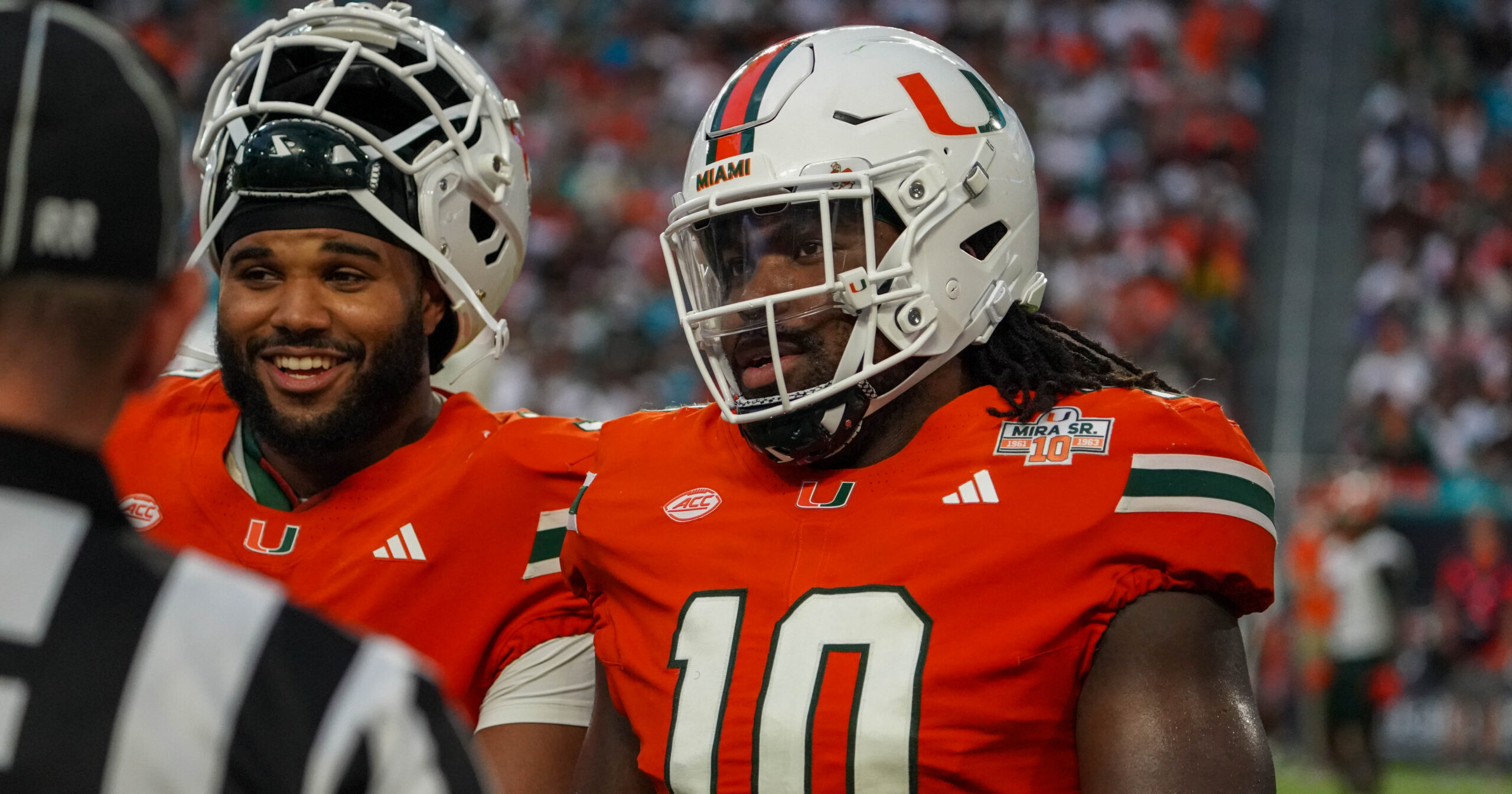 Miami DT Simeon Barrow shares take off Wednesday practice