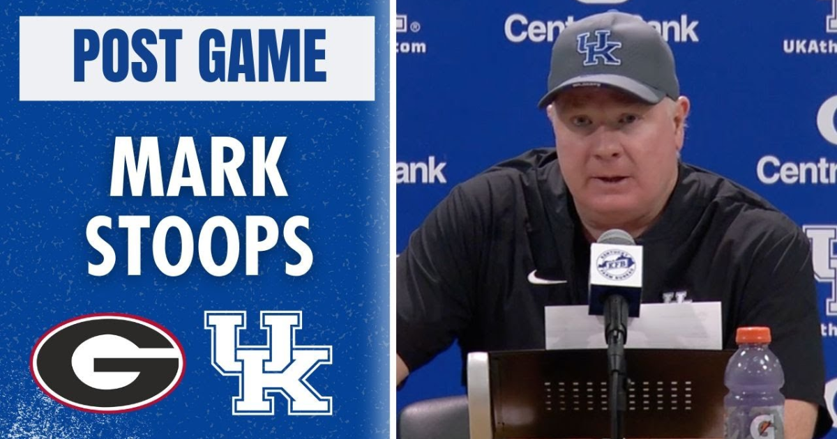 WATCH: Mark Stoops' Press Conference after Kentucky's loss to Georgia