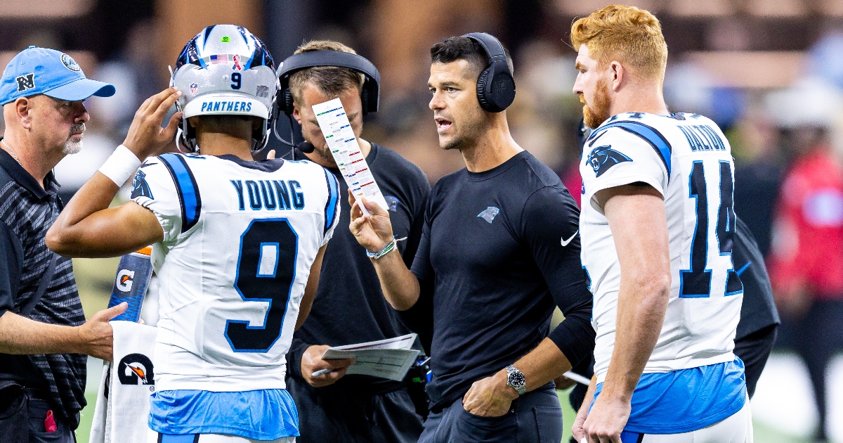 Panthers coach Dave Canales addresses decision to bench Bryce Young ...