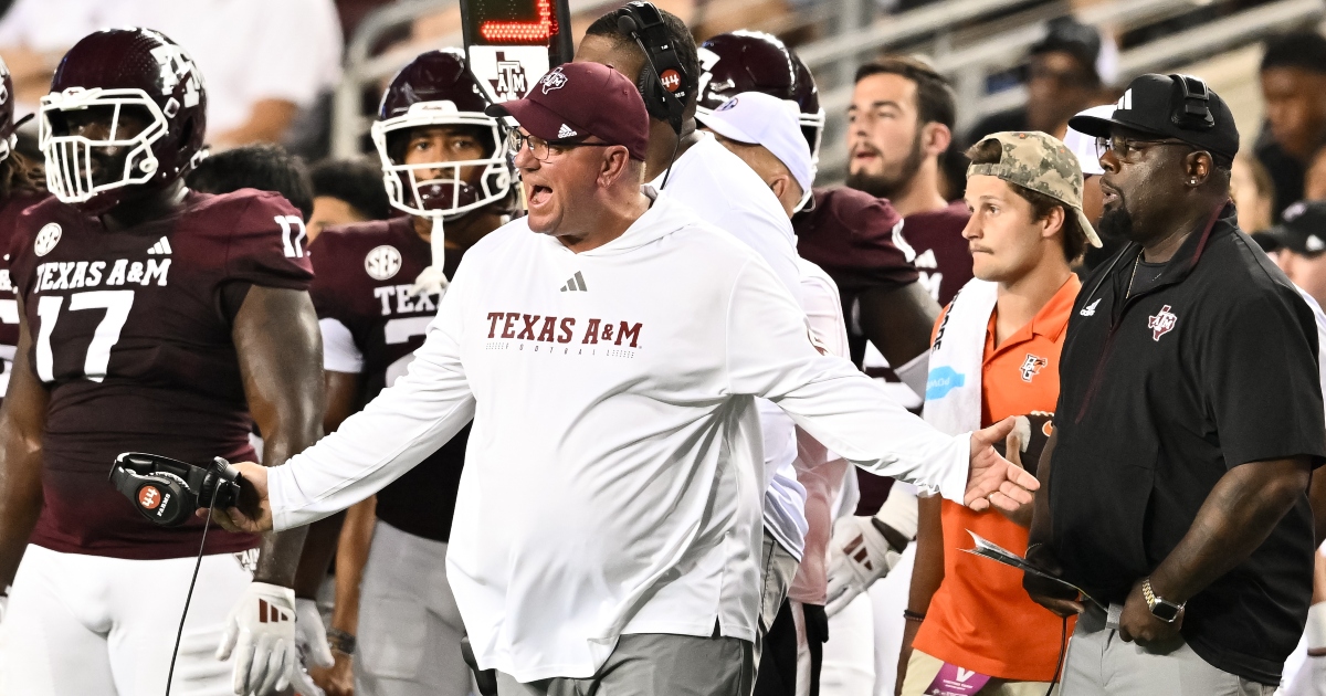 Mike Elko: 'I'm trying my hardest to make sure we're not calling the ...