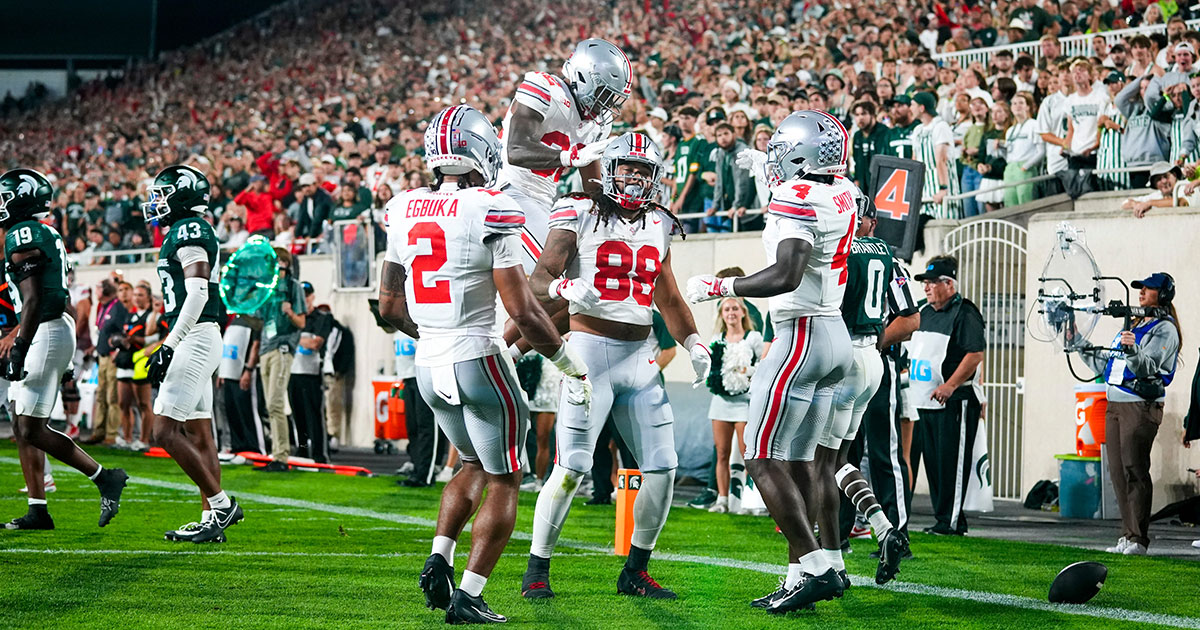 Ohio State: Buckeyes start sloppy, rout Michigan State