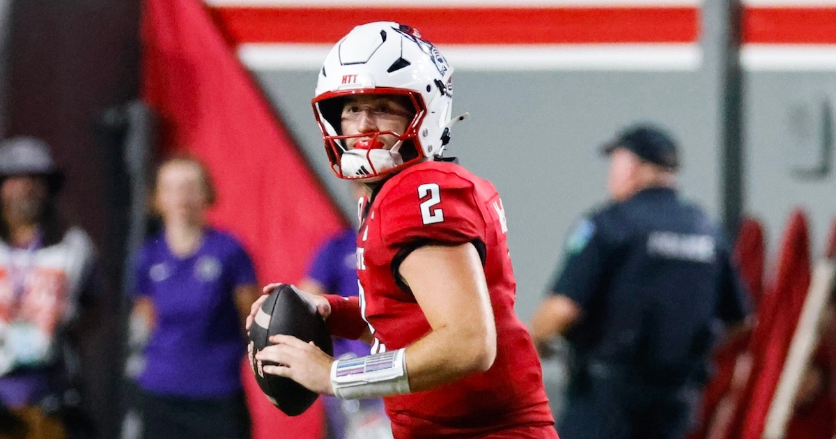 Grayson McCall injury: NC State QB carted off field vs. Wake Forest - On3