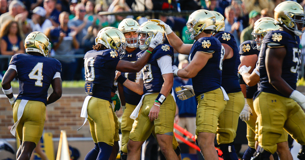 Where Notre Dame football ranks in Week 8 AP Top 25 after beating Stanford