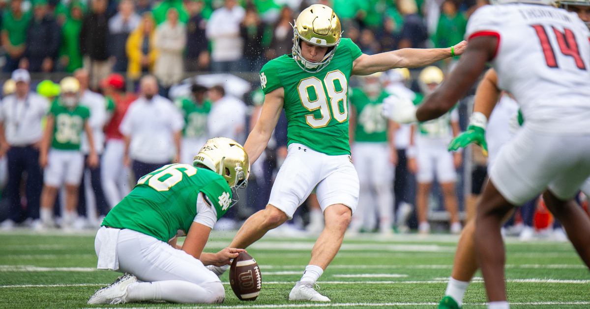 Inside the Notre Dame kicking situation with Mitch Jeter dealing with ...