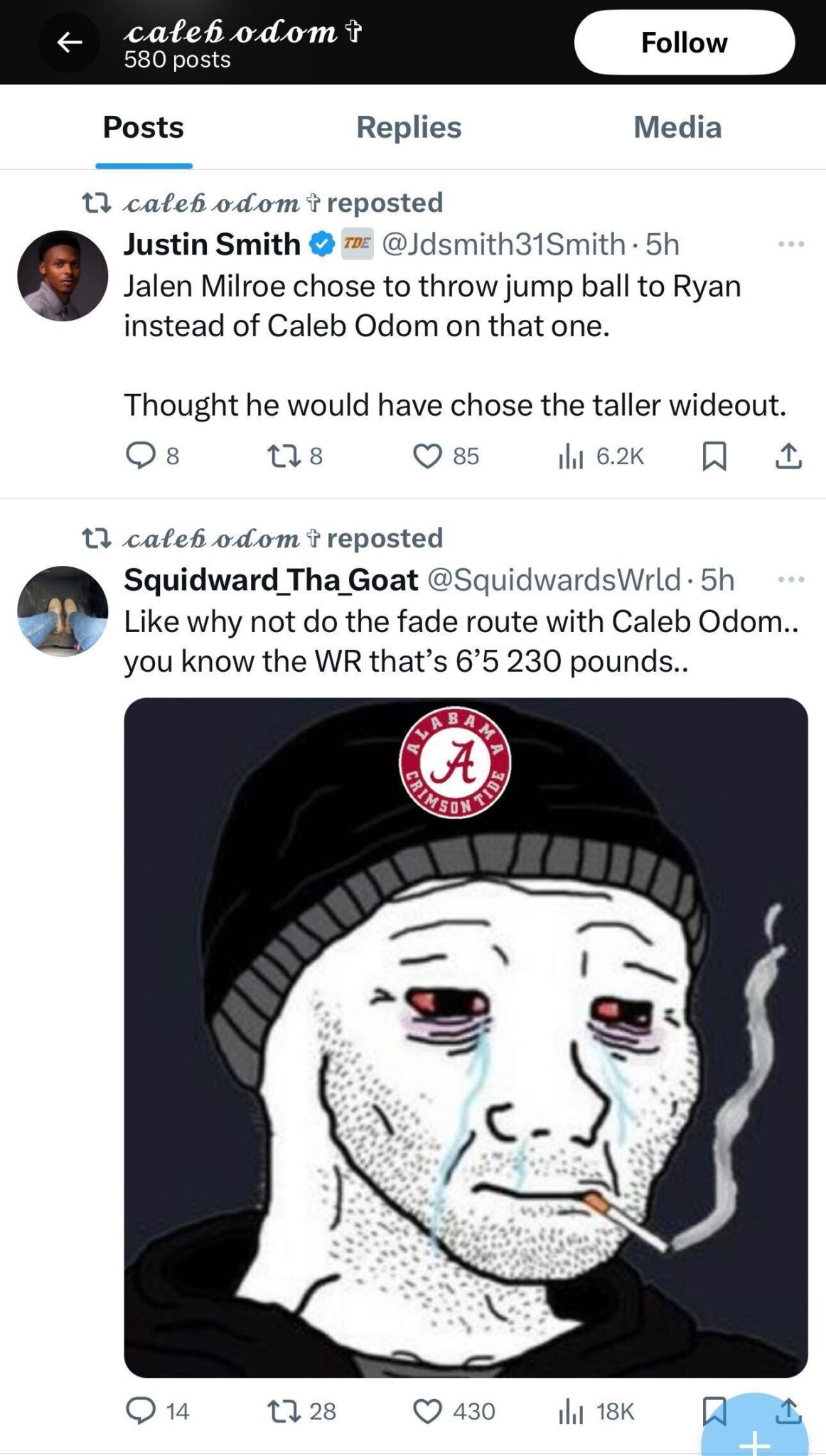 Jalen Milroe's father gets into verbal altercation with Tennessee fans ...