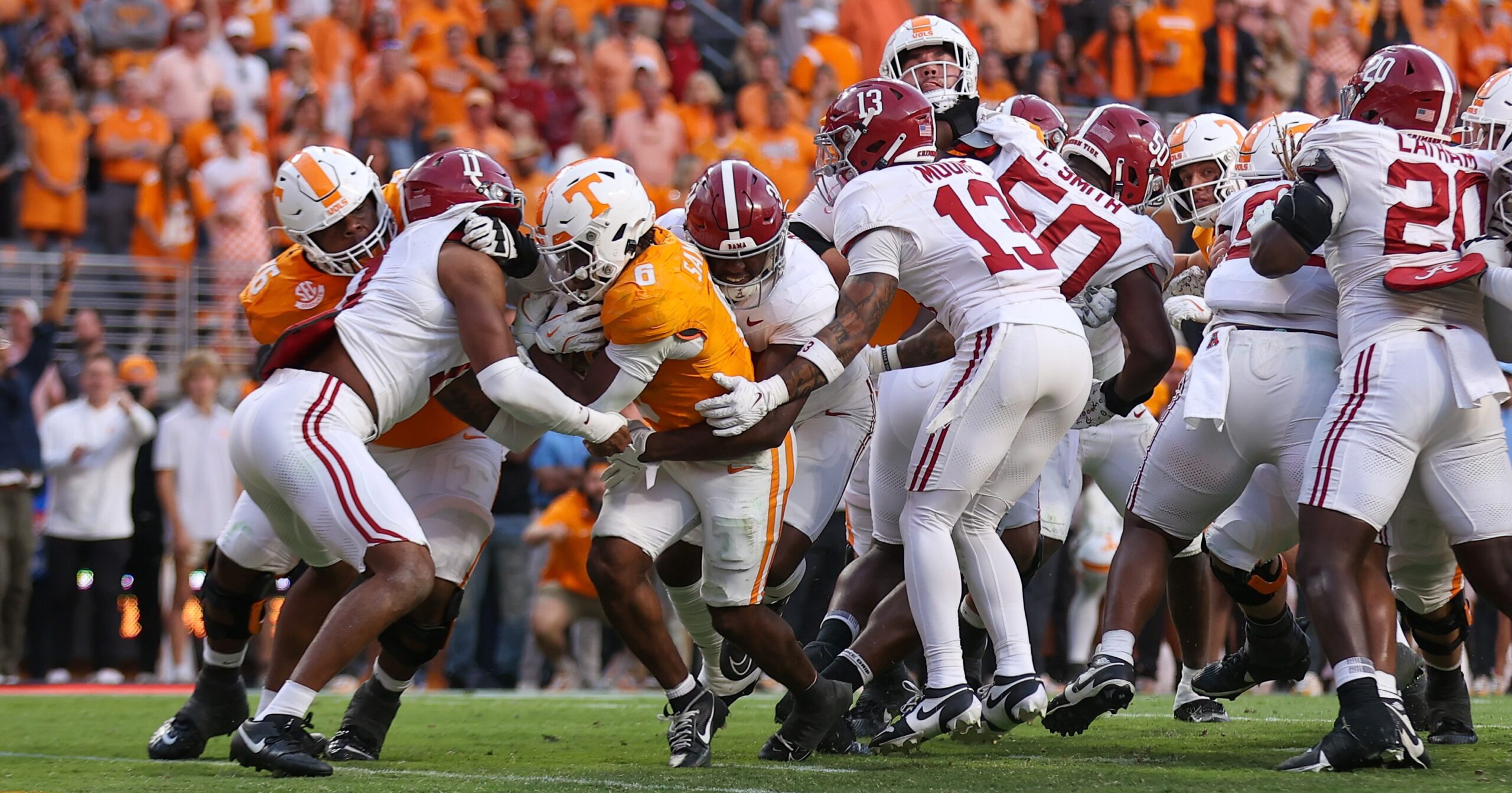 ESPN College Football Playoff bracket has Tennessee at Alabama