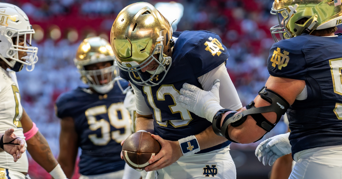 How can Notre Dame replace Riley Leonard in short-yardage situations