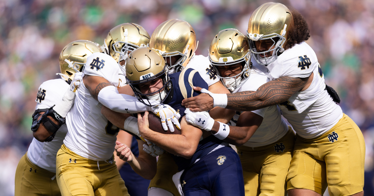 How the Notre Dame defense stood tall vs. Navy's triple-option offense ...