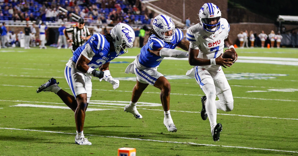 Kevin Jennings injury: SMU QB injured in Duke game, but returns - On3