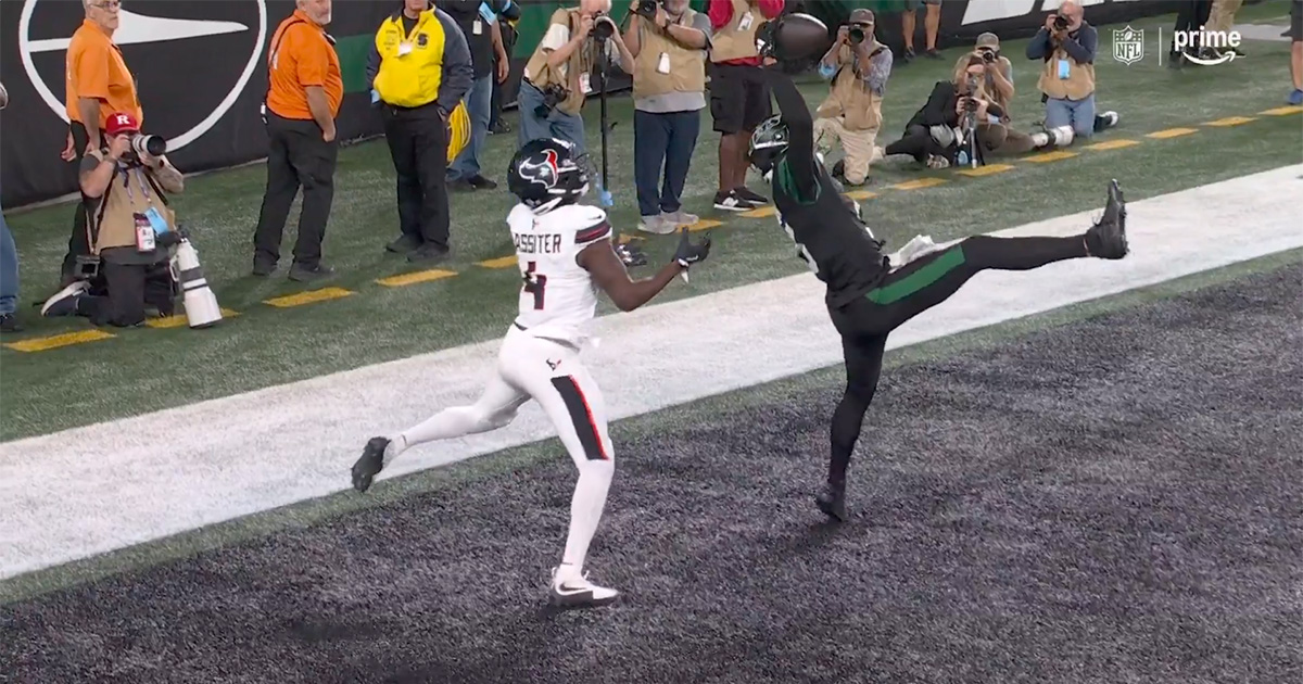 Garrett Wilson makes highlight-reel catch to give Jets lead vs. Texans ...