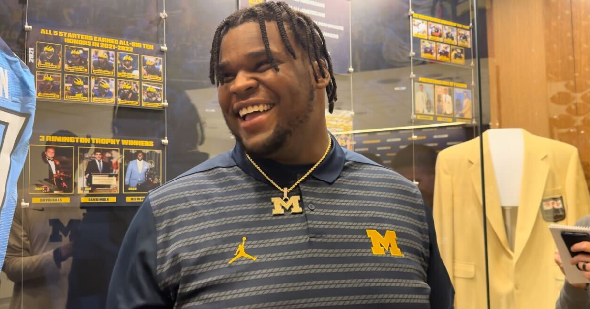 Michigan LT Myles Hinton, DT Kenneth Grant talk pre-Indiana
