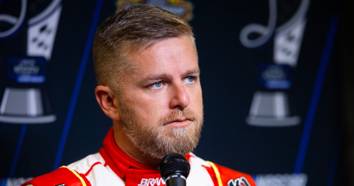 Justin Allgaier reacts to backup car, outburst in garage after wrecking ...