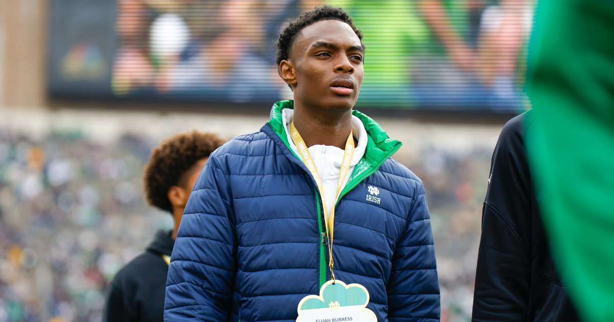 Notre Dame assistant a part of WR recruit Elijah Burress' breakout