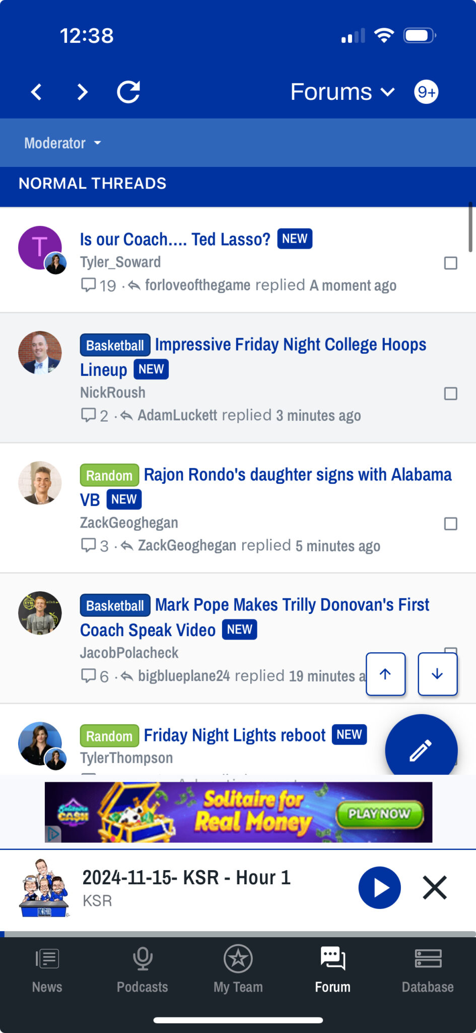 Now available in the KSR/On3 App: Podcasts