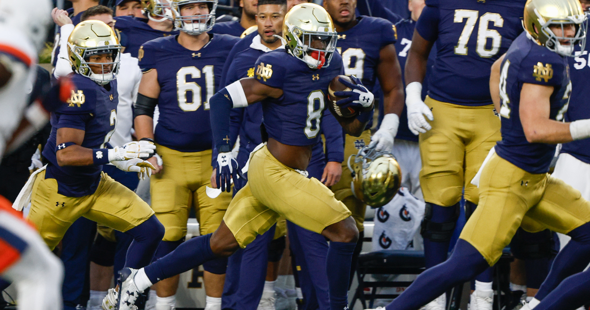 Notre Dame releases depth chart for Week 13 vs. Army
