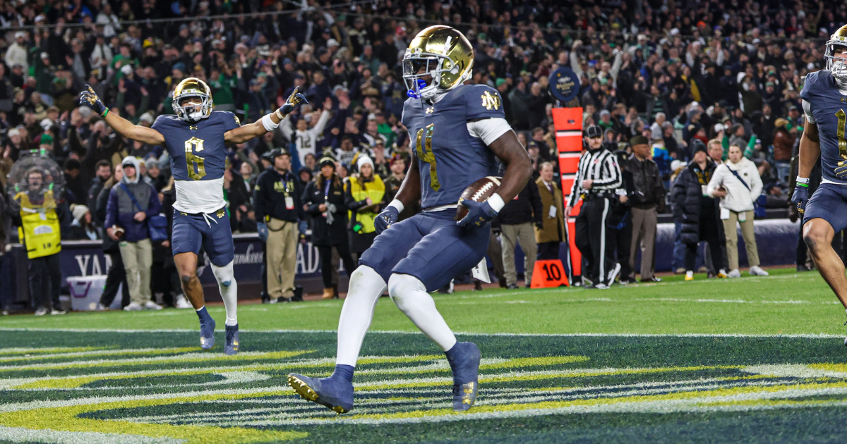 ‘Give Him His Flowers’ Notre Dame Player of the Week: Jeremiyah Love