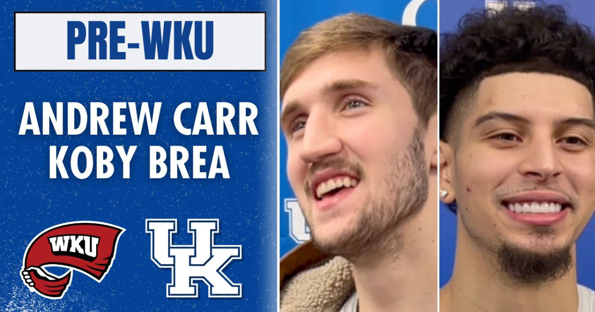 WATCH: Andrew Carr, Koby Brea preview Western Kentucky