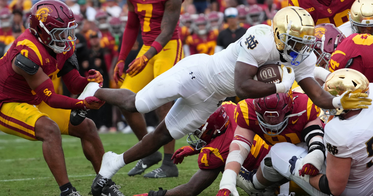 Jeremiyah Love injury update: Notre Dame RB ruled out vs. USC
