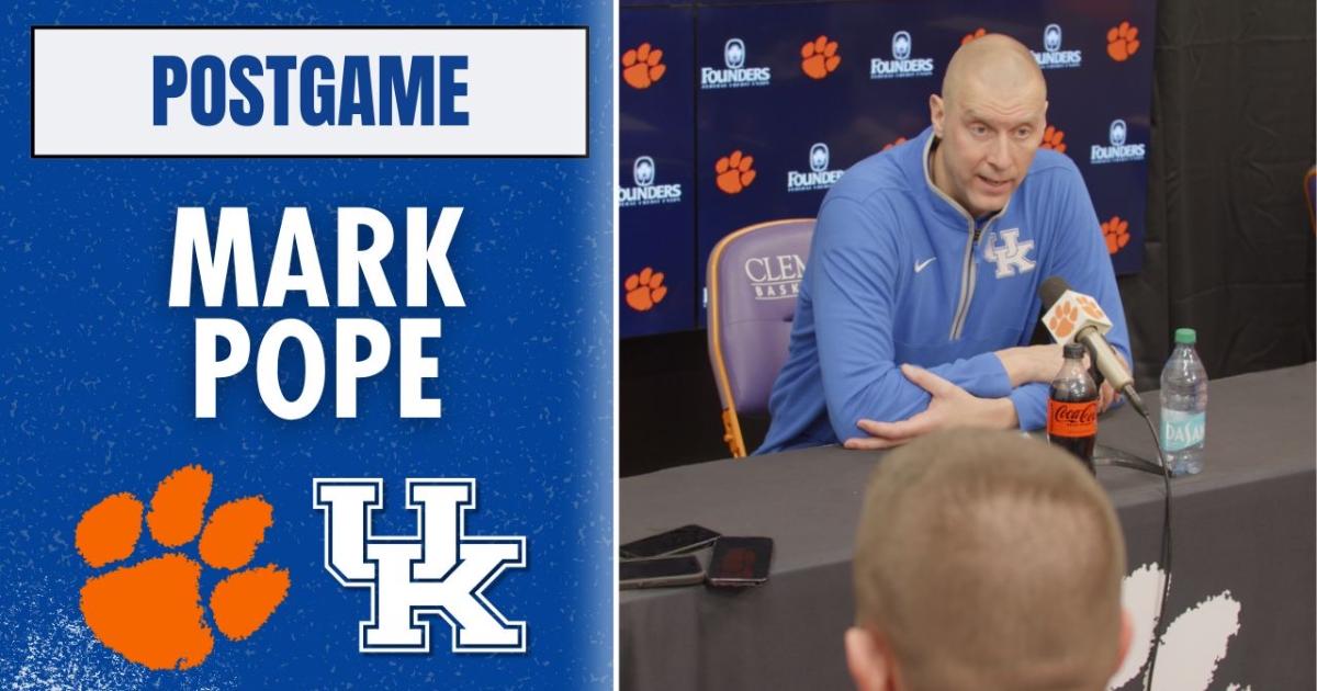 WATCH: Mark Pope's press conference after Kentucky's loss to Clemson