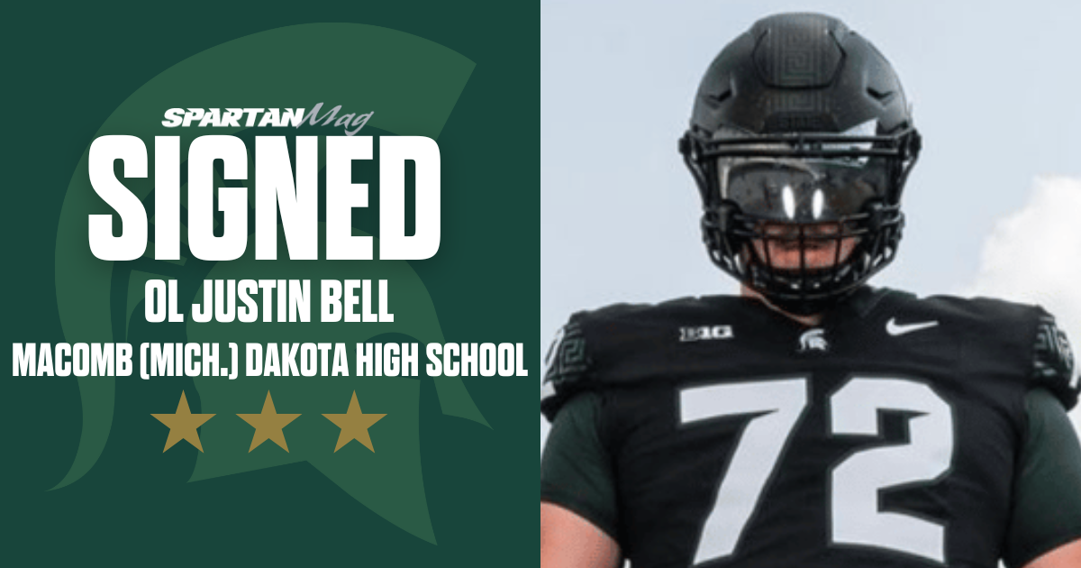 Michigan State signs 2025 three-star OL Justin Bell