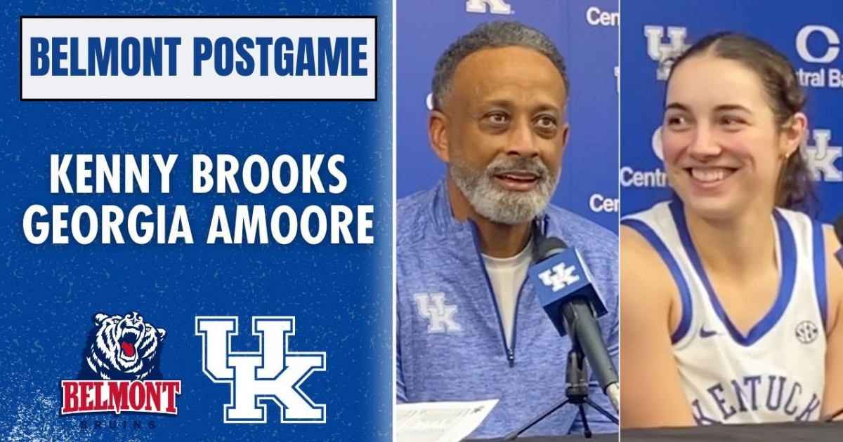 WATCH: Kenny Brooks, Georgia Amoore recap win over Belmont - On3