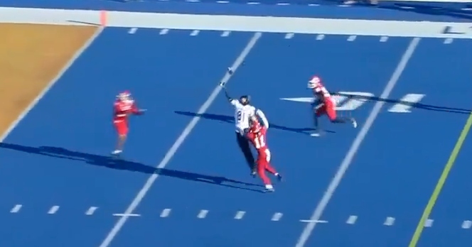 NIU's Grayson Barnes turns sure-interception into touchdown with insane ...