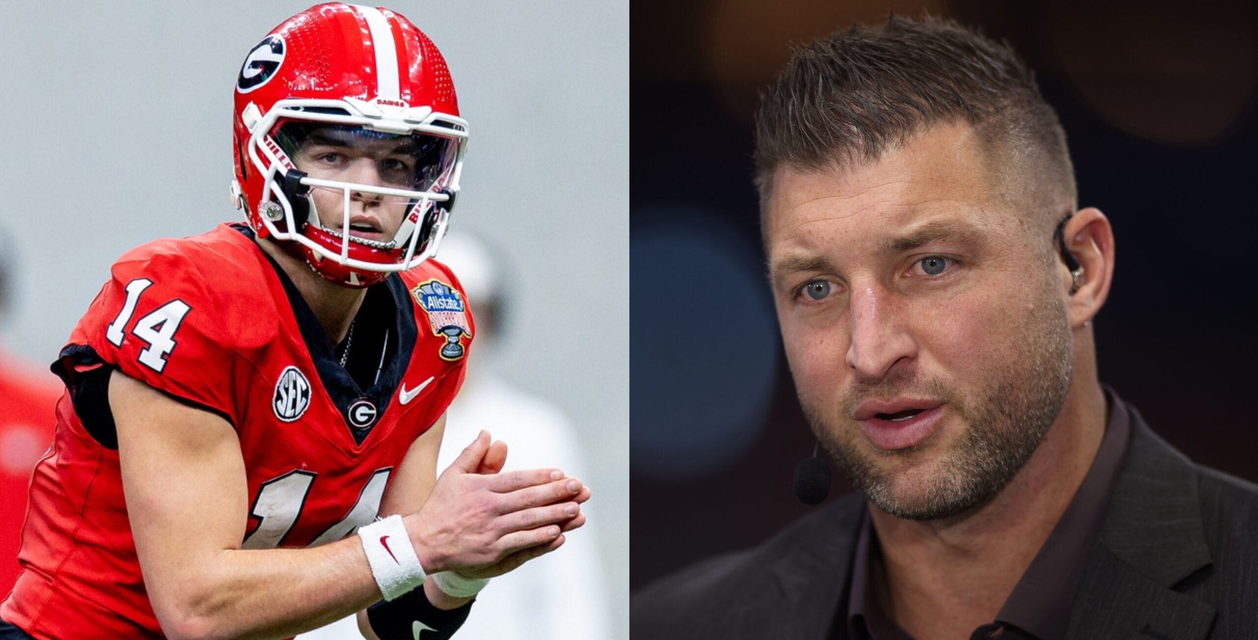 Tim Tebow evaluates Sugar Bowl performance, future of Georgia QB Gunner ...