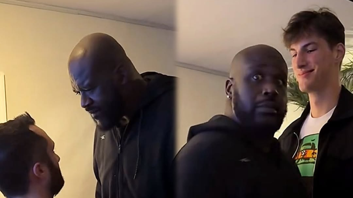 Shaq meets 7-foot-9 Olivier Rioux, Florida Gators freshman center