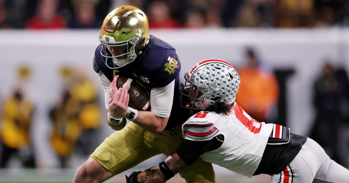 Riley Leonard addresses reports he was puking after opening drive - On3