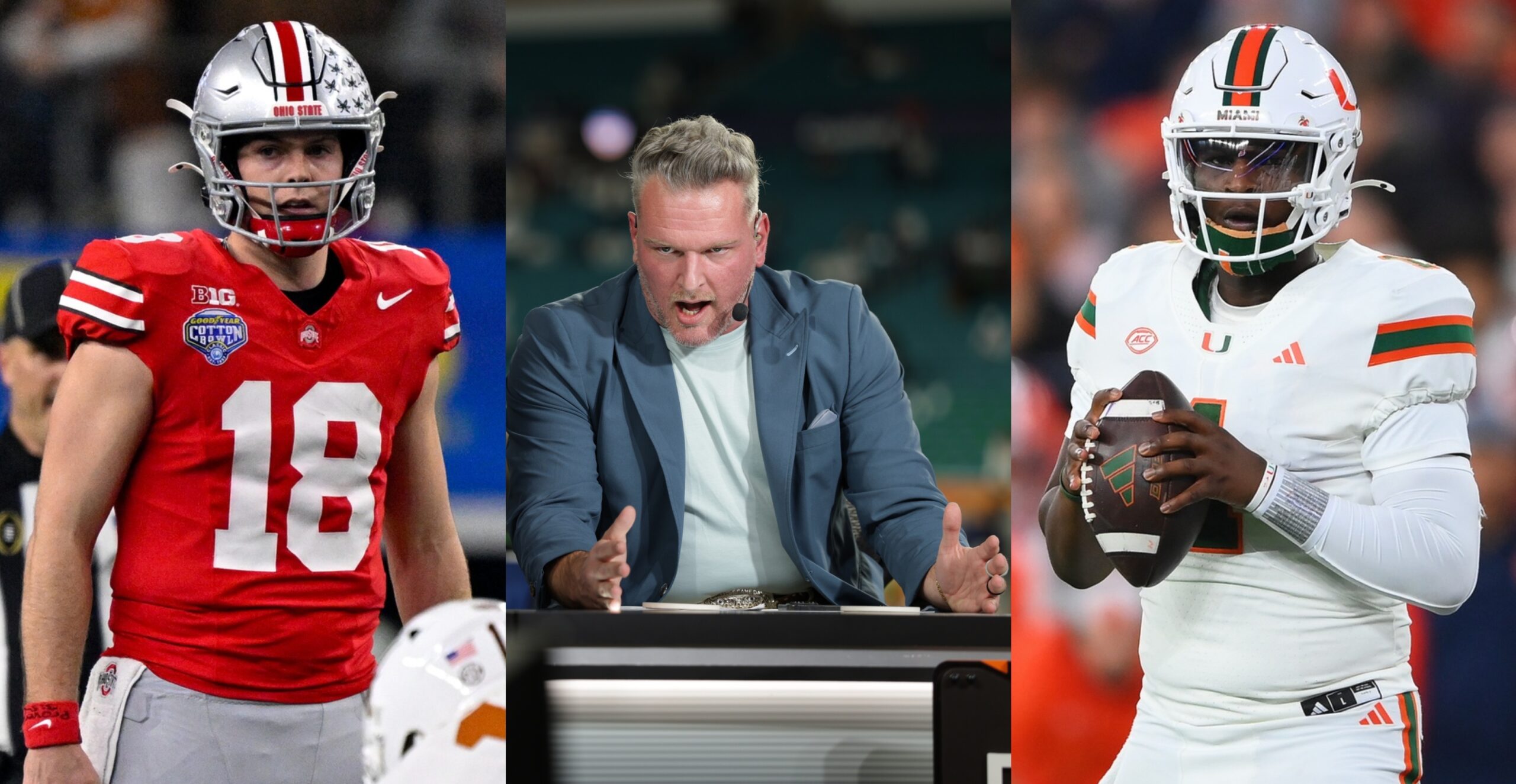 Pat McAfee passionately defends Will Howard against Cam Ward, NFL Draft ...