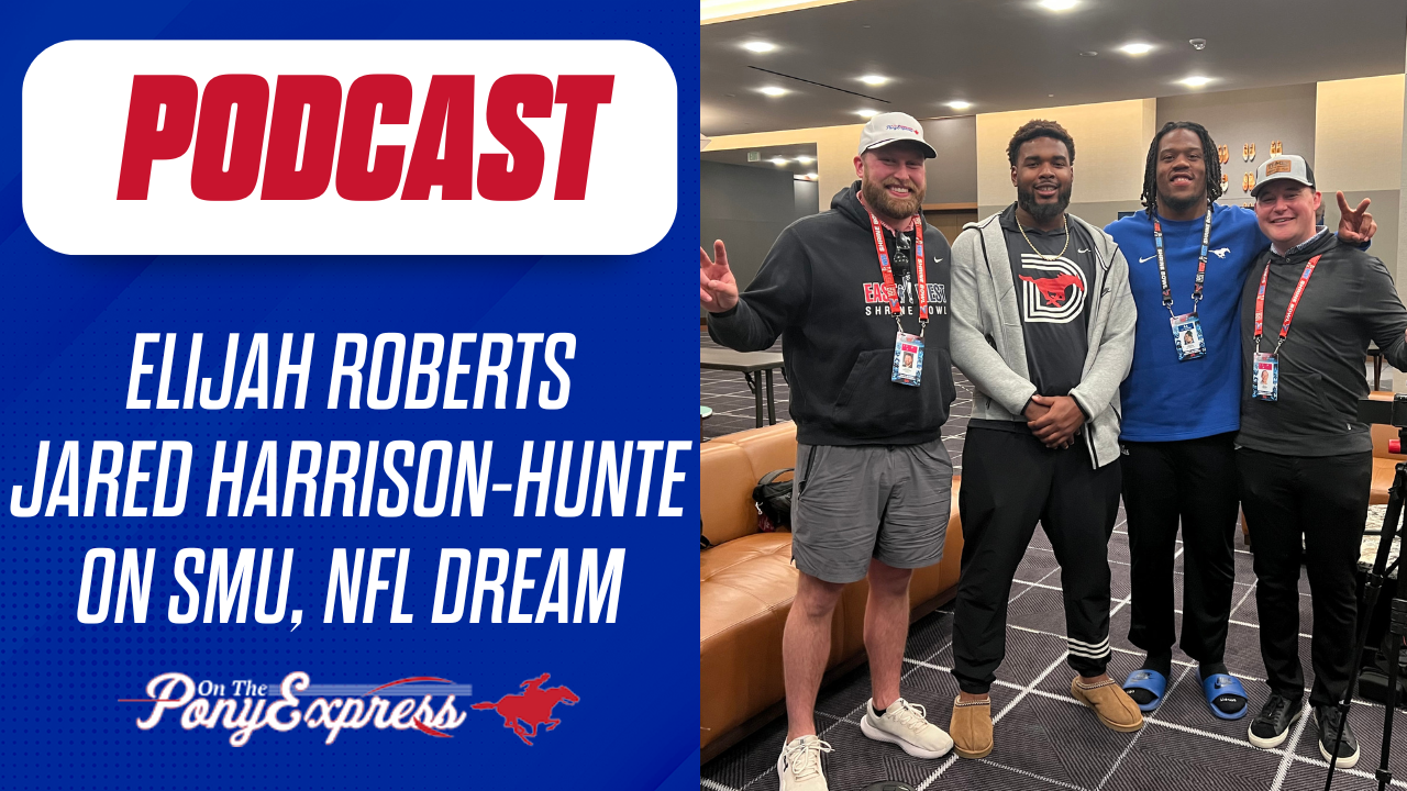 Shrine Bowl interviews with SMU's Elijah Roberts, Jared Harrison-Hunte ...