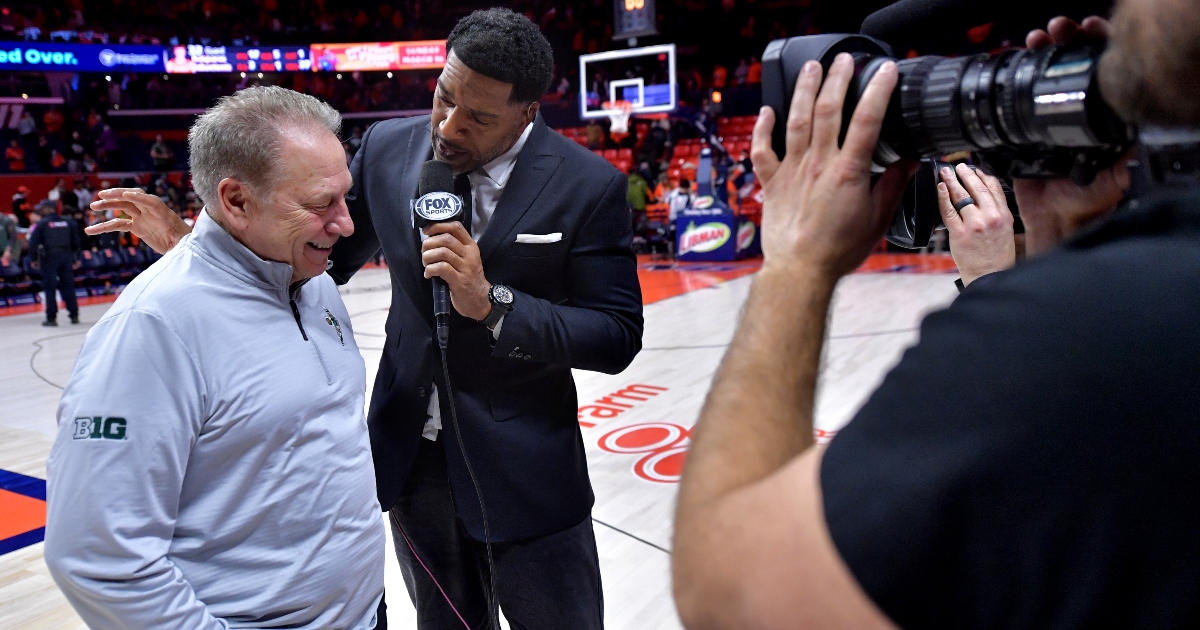 Tom Izzo reacts to passing Bob Knight for Big Ten wins record - On3