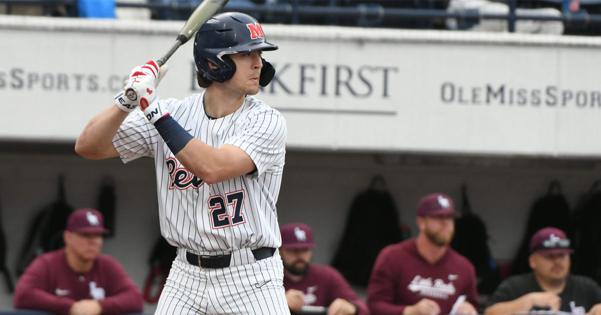 Ole Miss left fielder Judd Utermark blasts walk-off, two-run shot to ...
