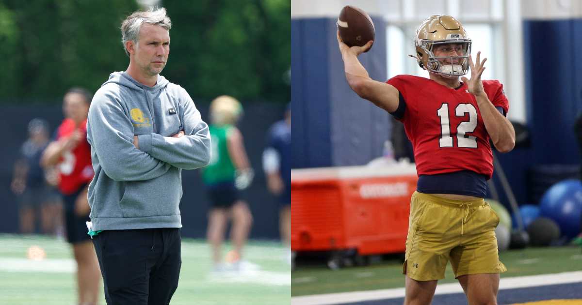 How Notre Dame Gino Guidugli helped sign QB Blake Hebert