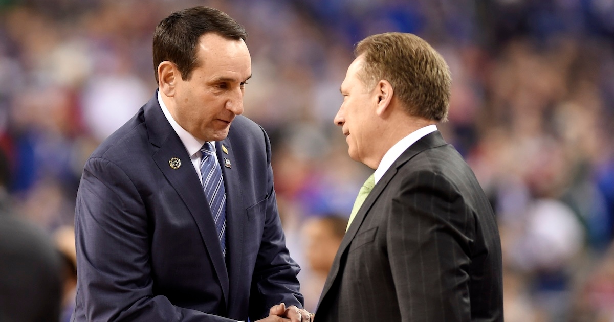 Mike Krzyzewski heaps praise on Tom Izzo for becoming winningest coach ...