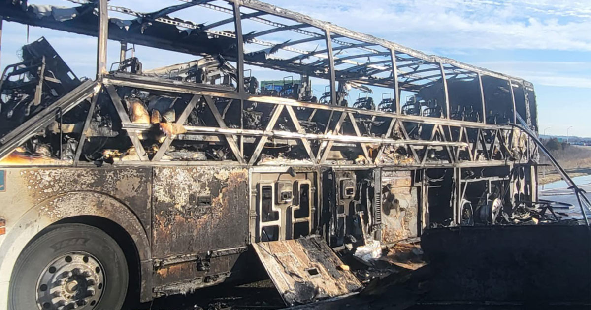 IU Indianapolis team bus catches fire on return home after game at ...