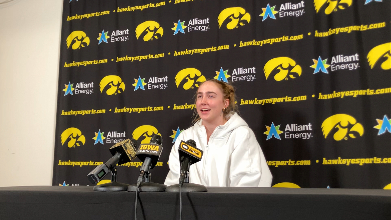 WATCH: AJ Ediger talks Senior Day, her impact at Iowa